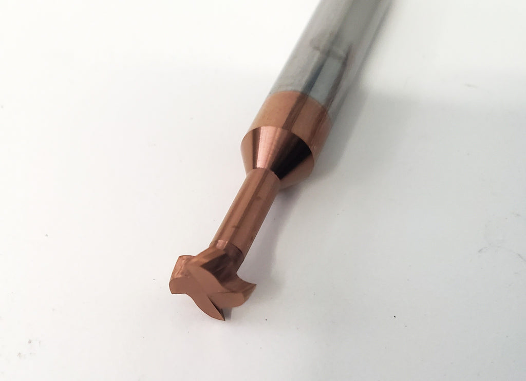 8mm x 2.5mm Keyseat Slot Cutter 4 Flute Carbide Endmill TiSiN Coated ...