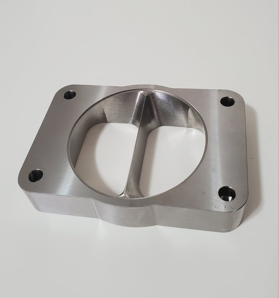 3.5" to T6 Twin Scroll Turbo Adapter Flange for Dodge Cummins 304 Stai ...